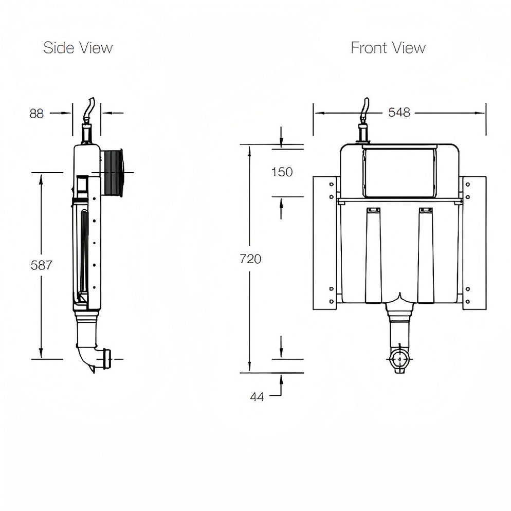 88mm KOHLER In-wall Cistern For Wall Face Pan — reno star