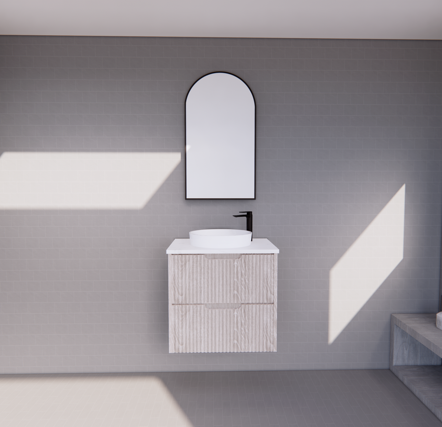 600-1500*450*550mm ABS Bali White Oak MR Melamined Board Panel With PV ...