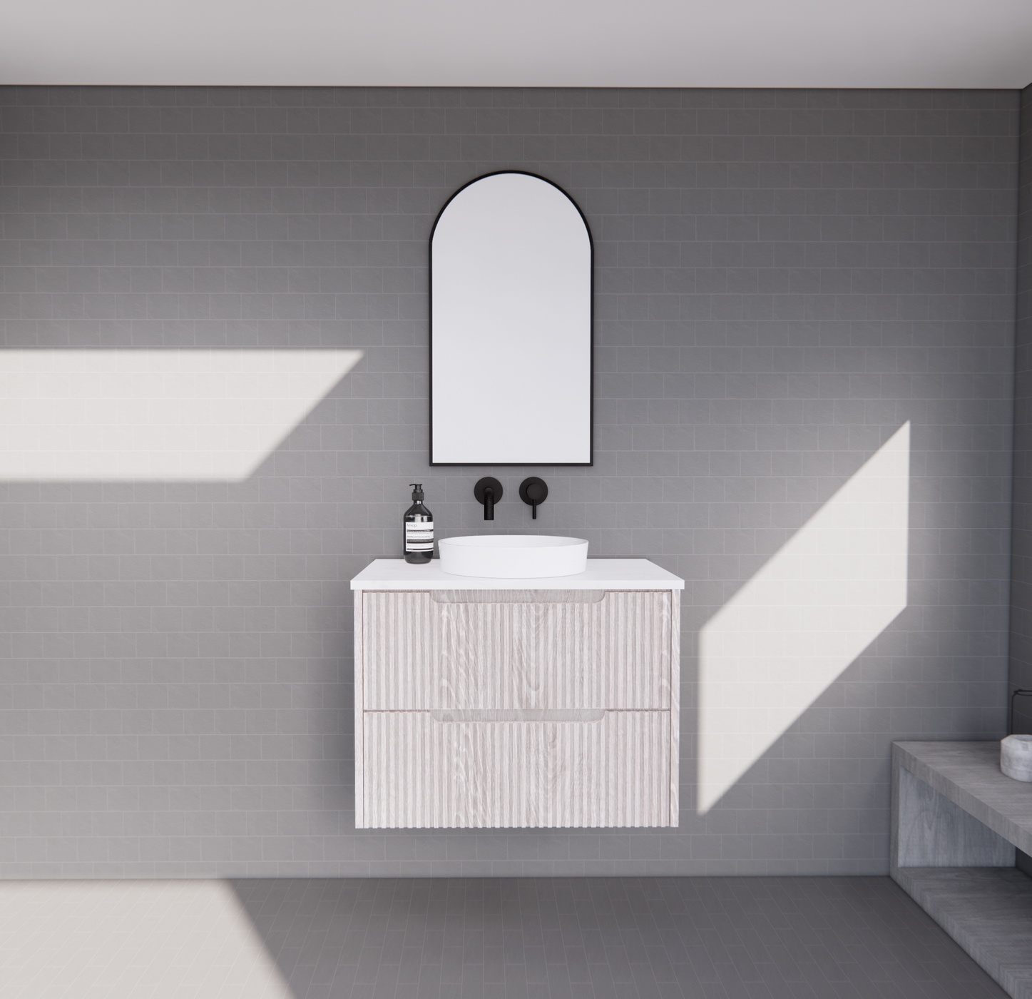 600-1500*450*550mm ABS Bali White Oak MR Melamined Board Panel With PV ...